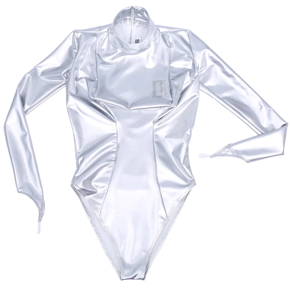 Women-Softness-Skinny-One-Pieces-Shapewear-PVC-High-Cut-Stereoscopic ...