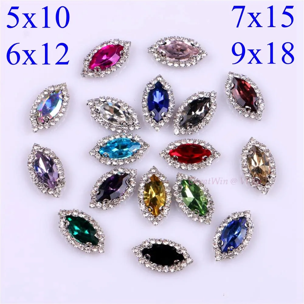 Strass anelado! Strass de vidro com garra para costura em strass pedra ...