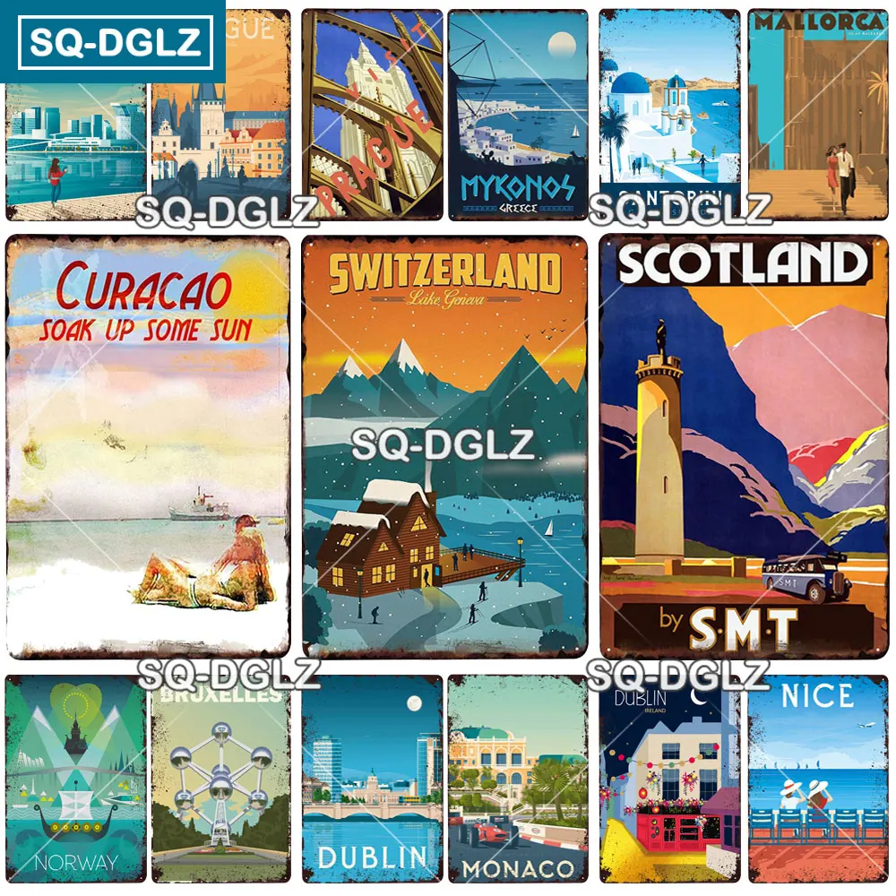 SQ-DGLZ-Dublin-City-Metal-Sign-Vintage-Plaque-Tin-Sign-Plate-Wall-Decor ...