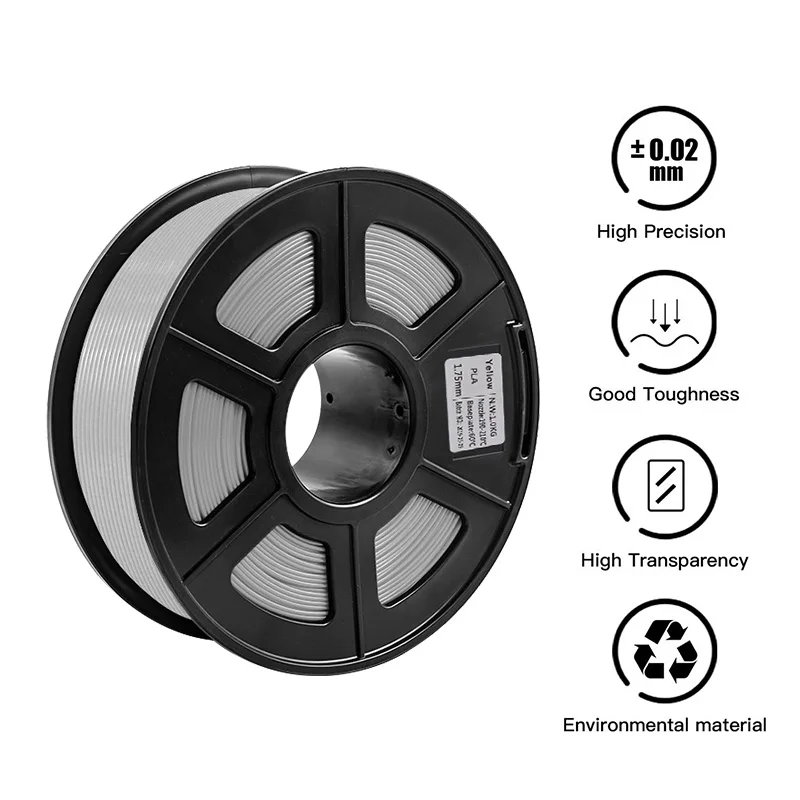 JGMAKER Red Black Filament 3D Printer PLA 1.75mm 1kg Plastic Filament ...