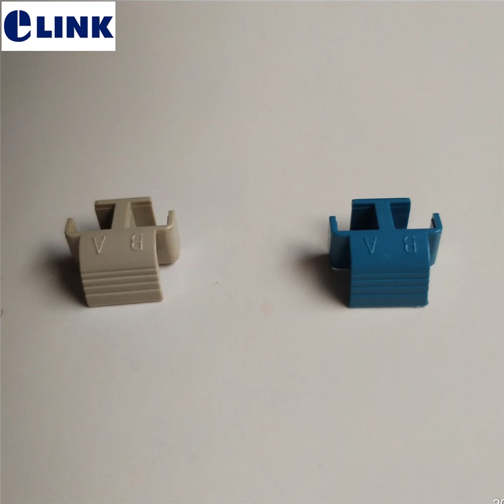 100pcs LC duplex AB clip blue gray green for LC DX connector SM MM APC ...