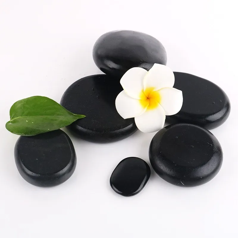 6 Pcs/set Beauty Spa Health Massage Energy Stone Natural Volcanic Hot ...