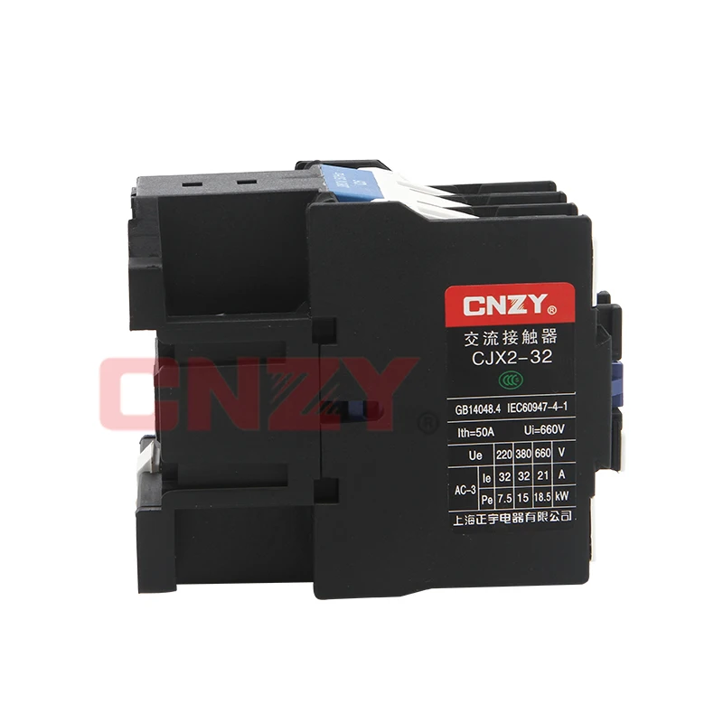 CJX2 3210 LC1 AC Contactor32A 3 Phase 3 Pole NO Coil Voltage 380V 220V 110V 24V Din Rail Mount ...