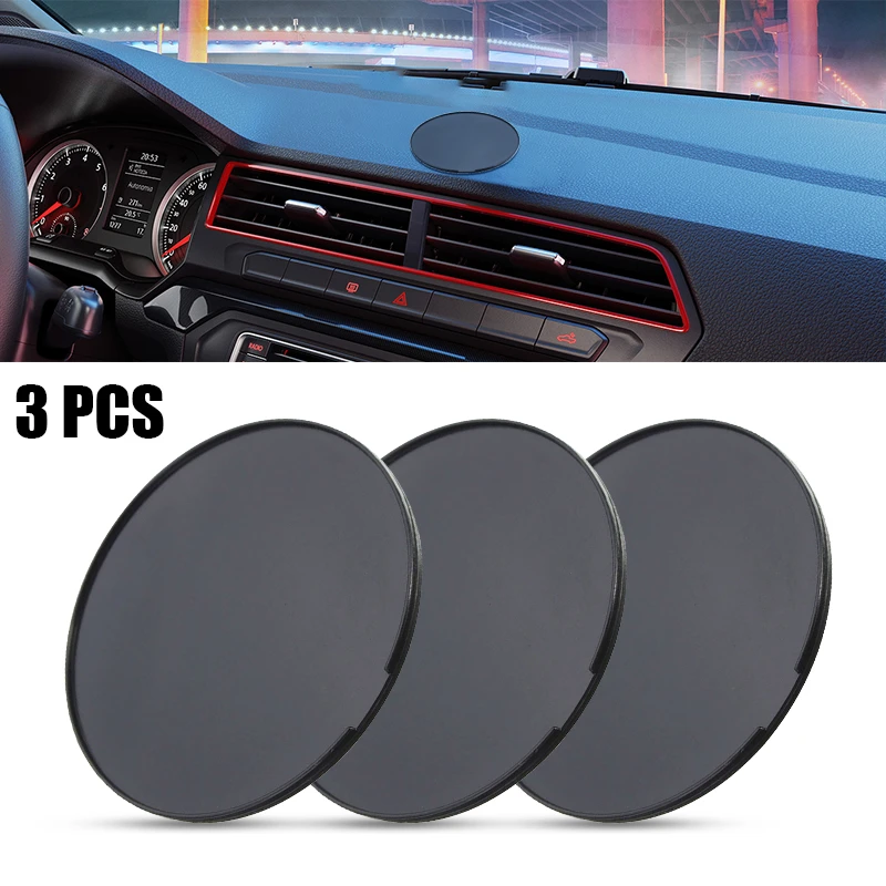 3 Pcs 72mm Car Dashboard Disk Plate Mount Adhesive Mounting Disk For ...