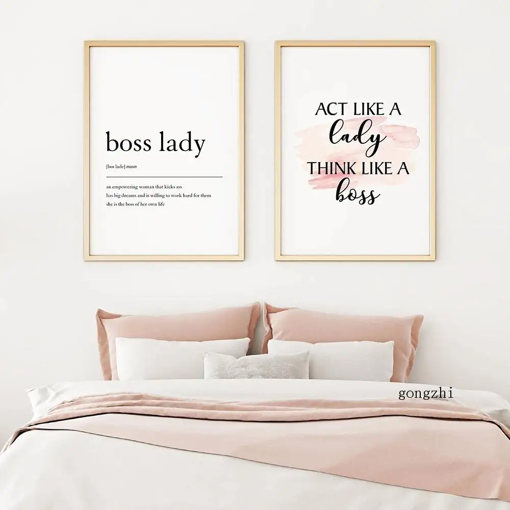 Act Like A Lady Think Like A Boss Poster