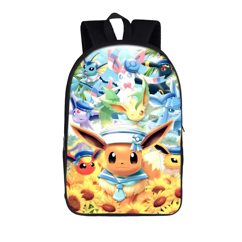 Anime Pokemon Backpack for Teenagers - Boys and Girls School Bag ...