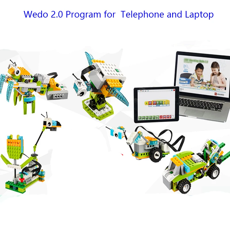 280Pcs/Lot High-Tech WeDo 3.0 Robotics Construction Building Blocks Compatible With Legoin Wedo ...