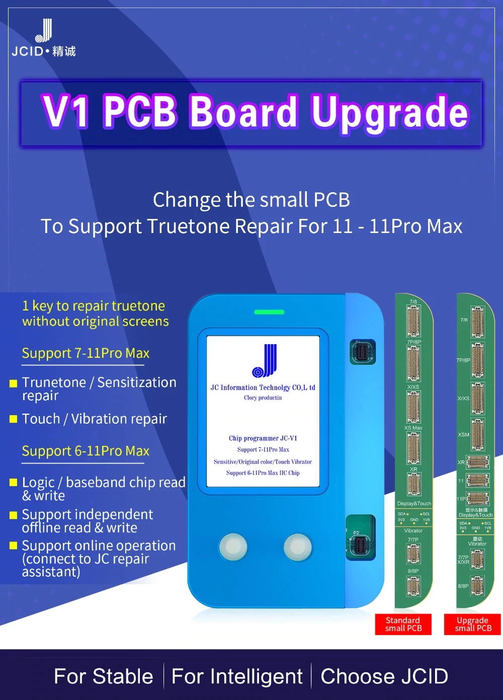 Jc v1 eeprom programador para iphone 7 7p 8 8p x xr xs max 11 ...