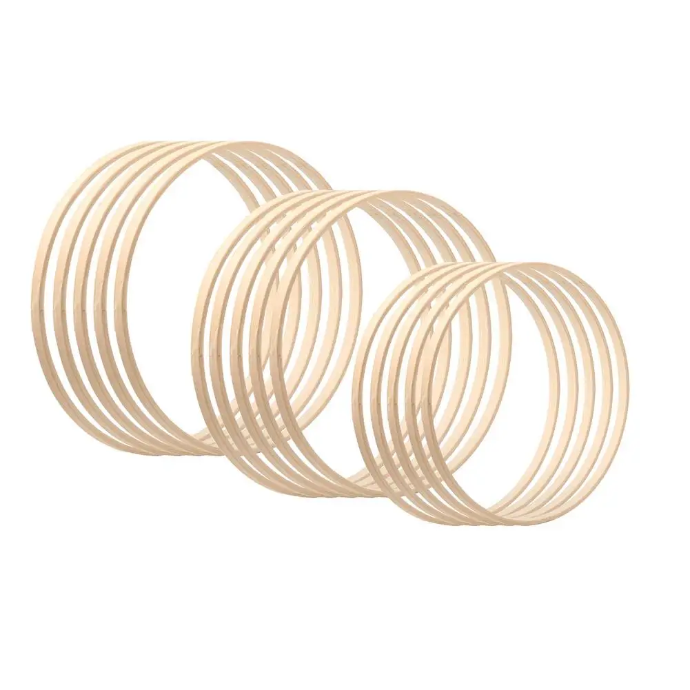 Wooden-Frame-Floral-Circle-Hoop-Macrame-Craft-Hoop-Rings-For-DIY-Flower ...