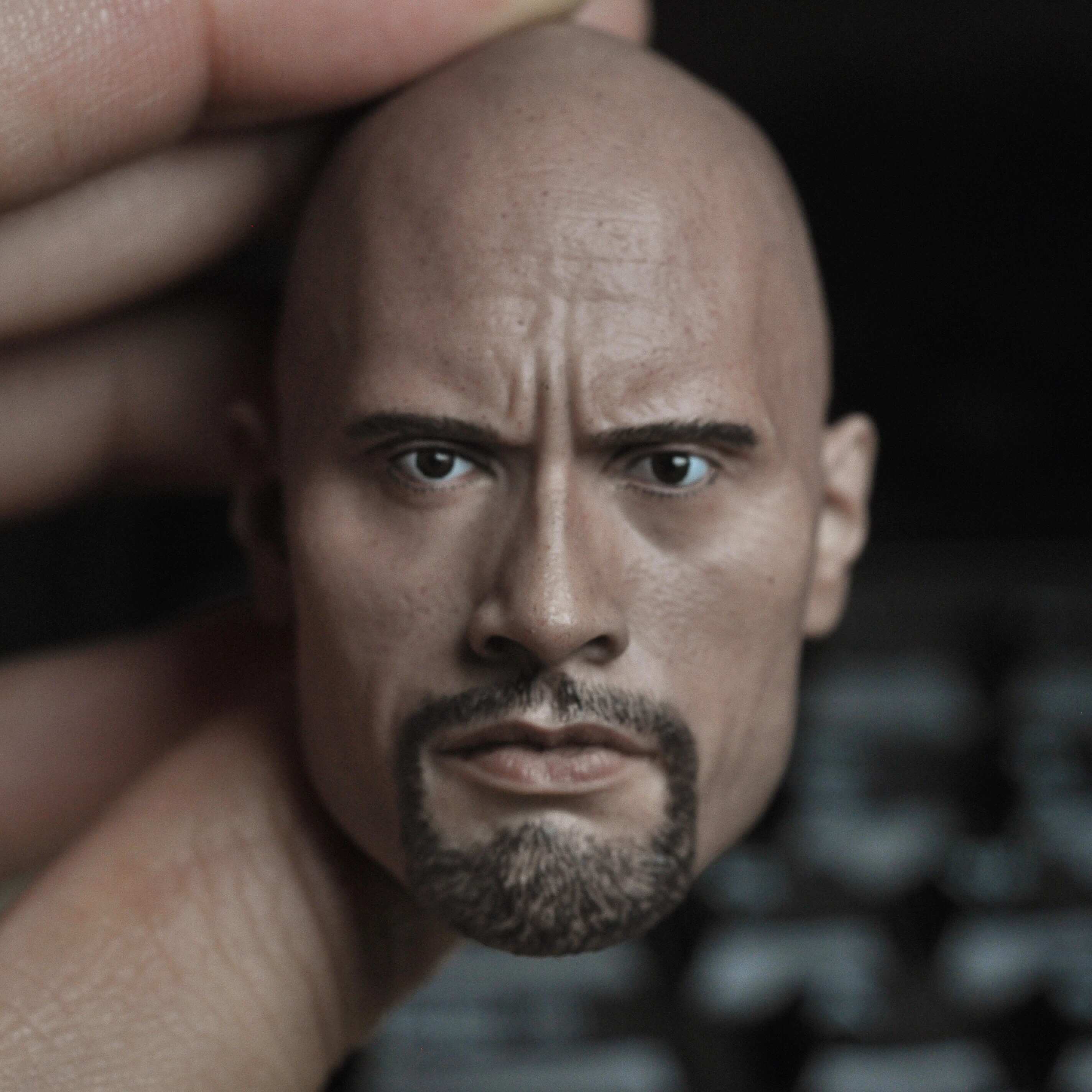 1/6 Scale Gi Joe Roadblock Dwayne Johnson The Rock Head Fit 12" Hot ...