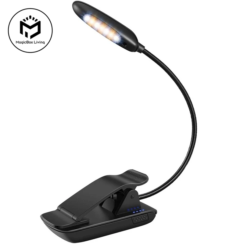 Usb 충전식 책 라이트 클립 테이블 램프 무선 책상 램프 독서등 Led 야간 조명 노트북 램프책 조명