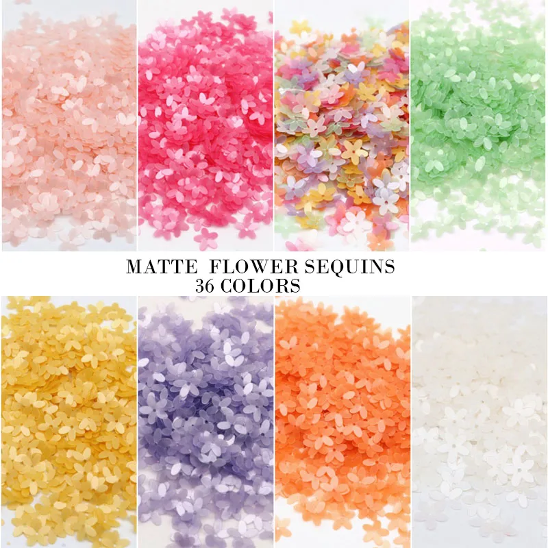 Matte-Flower-Sequins-10mm-Cup-Five-Finger-Sequin-Paillettes-DIY-Sewing ...