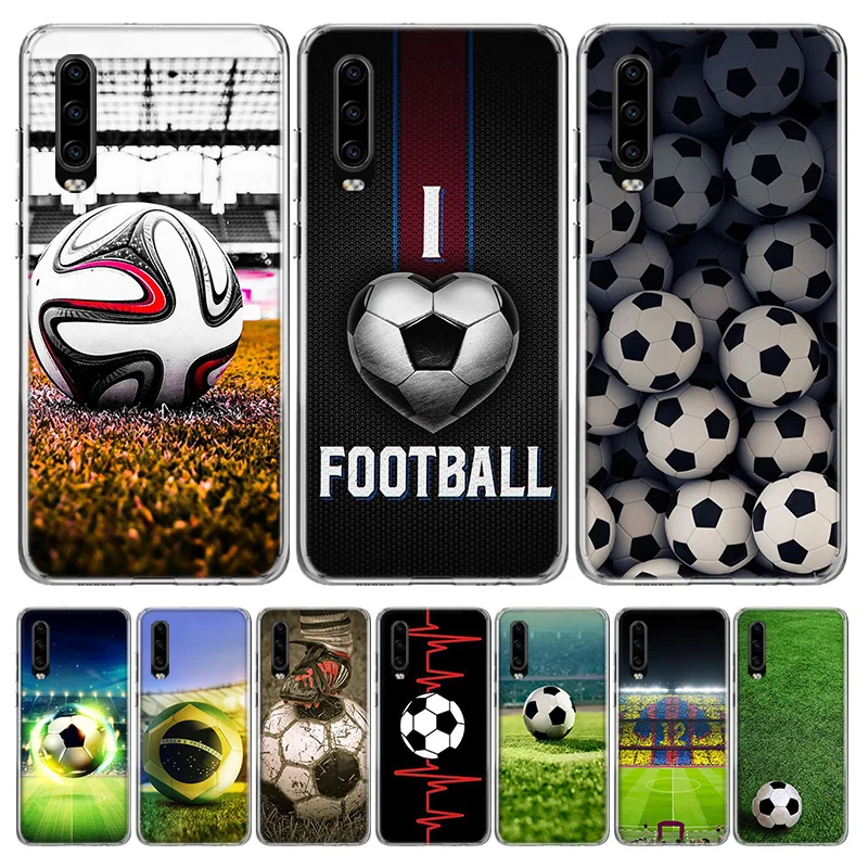 Football-Soccer-Ball-Design-Silicon-Call-Phone-Case-For-Huawei-P30-P20 ...