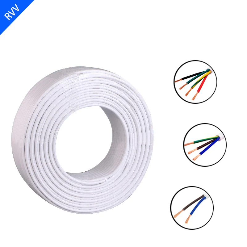 Pure Copper Soft Sheathed Wire 2 3 4 5 Cores 18 17 15 20 Awg 5meters ...