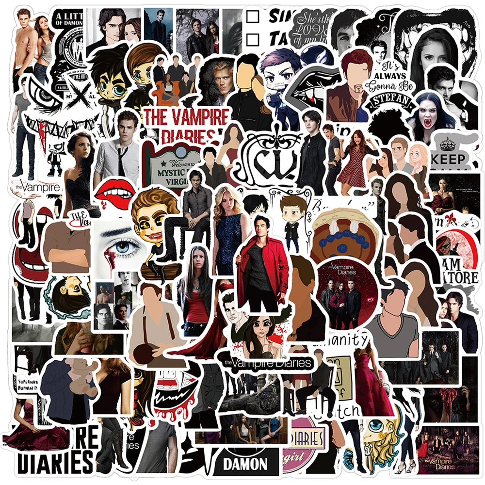 10-50-100PCS-TV-Show-The-Vampire-Diaries-Stickers-for-Laptop-Water ...