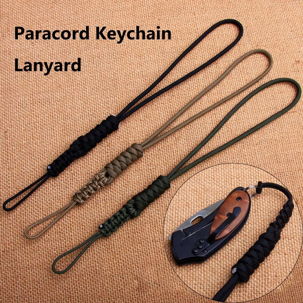 Hot-Paracord-Keychain-Lanyard-High-Strength-Parachute-Cord-Emergency ...