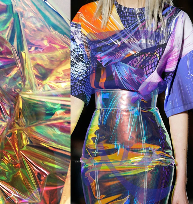 Holographic Tranparent TPU Fabric for Fashion Designer PVC Novelty ...