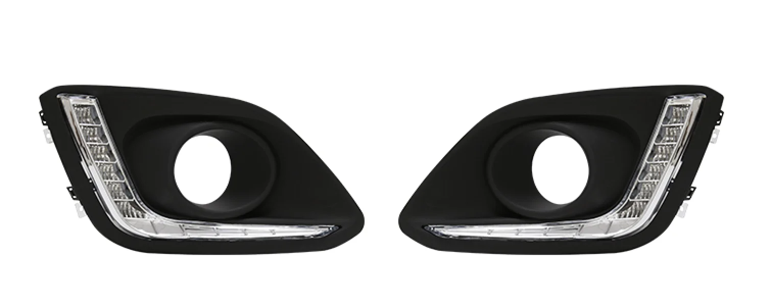 Mitsubishi Eclipse 99 Bumper LED DRL Fog Light Bezels For Suzuki Swift ...