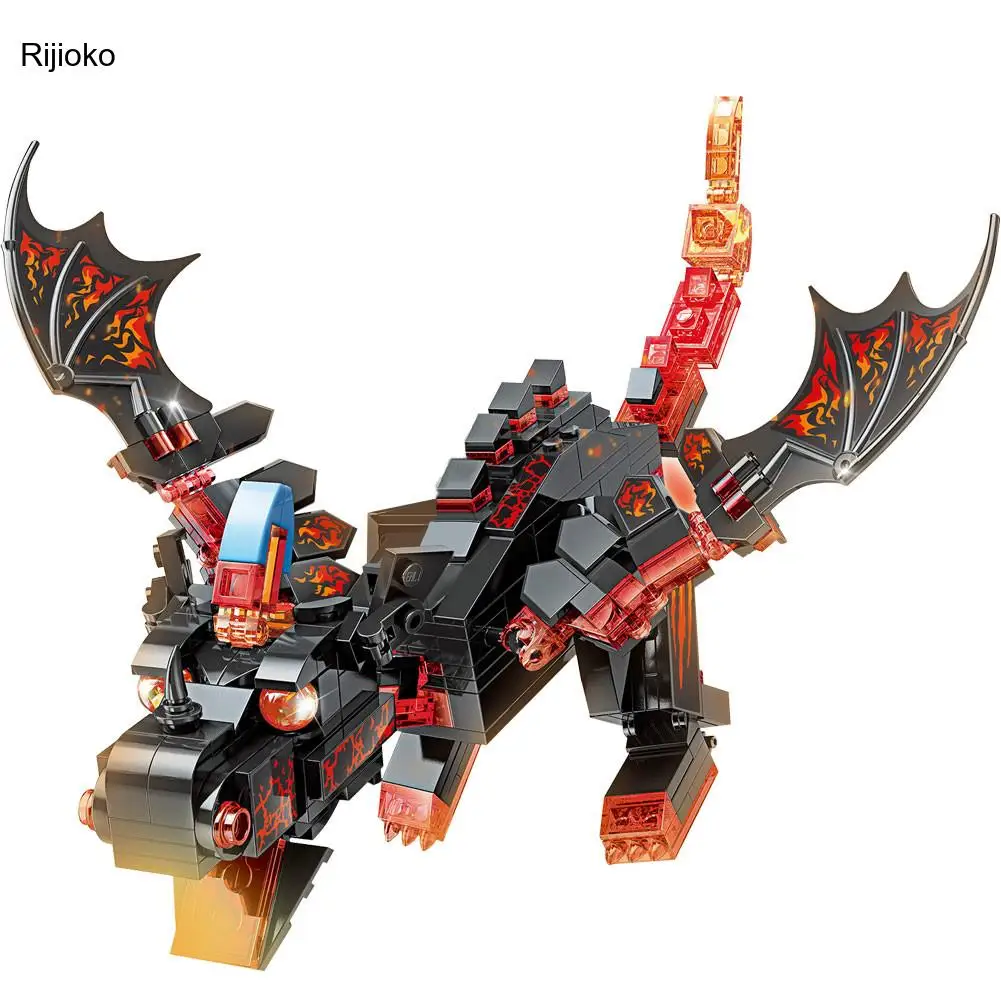 Thrones Dragon Bricks Role Lava Black Dragon Building Blocks Death ...