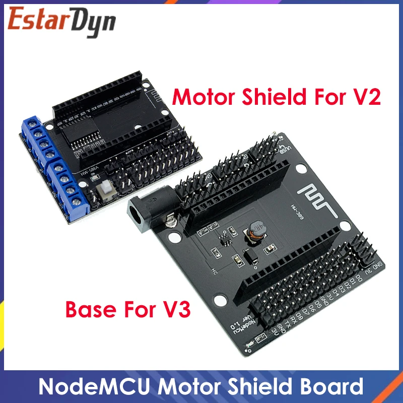 Nodemcu Motor Shield Board L293d Nodemcu Node Mcu Base Esp8266 Testing Diy Breadboard Basics