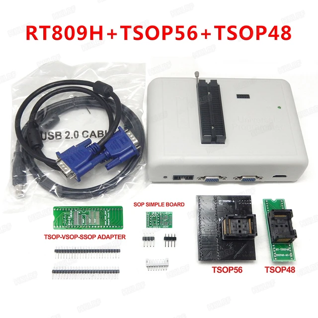 RT809H EMMC-NAND FLASH Programmer With 51 Adapters Plus, 51% OFF