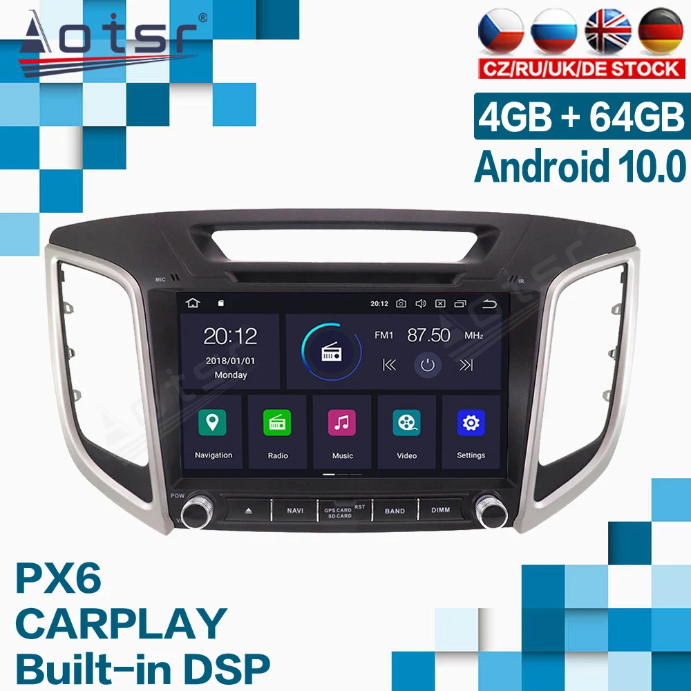Android Radio Audio For Hyundai Creta ix25 2014 2015 2016 2018 Car Multimedia Player GPS ...