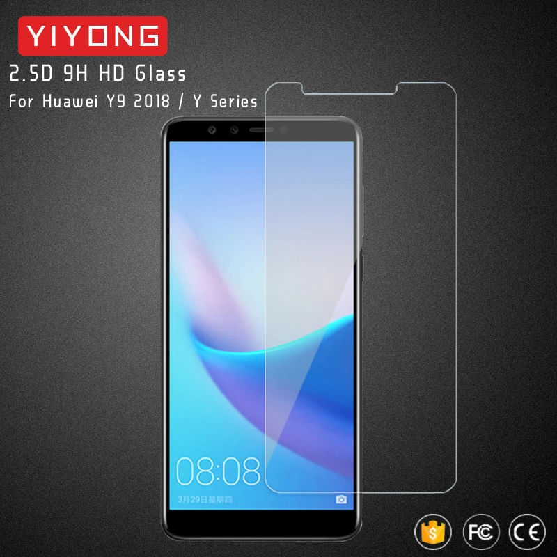 25Pcs/Lot YIYONG 2.5D Screen Glass For Huawei Y5 Y6 Y7 Prime Y9 2018 ...