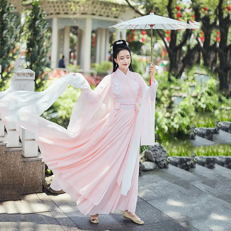 Vestido Hanfu tradicional chino para mujer, traje de Baile Folclórico ...