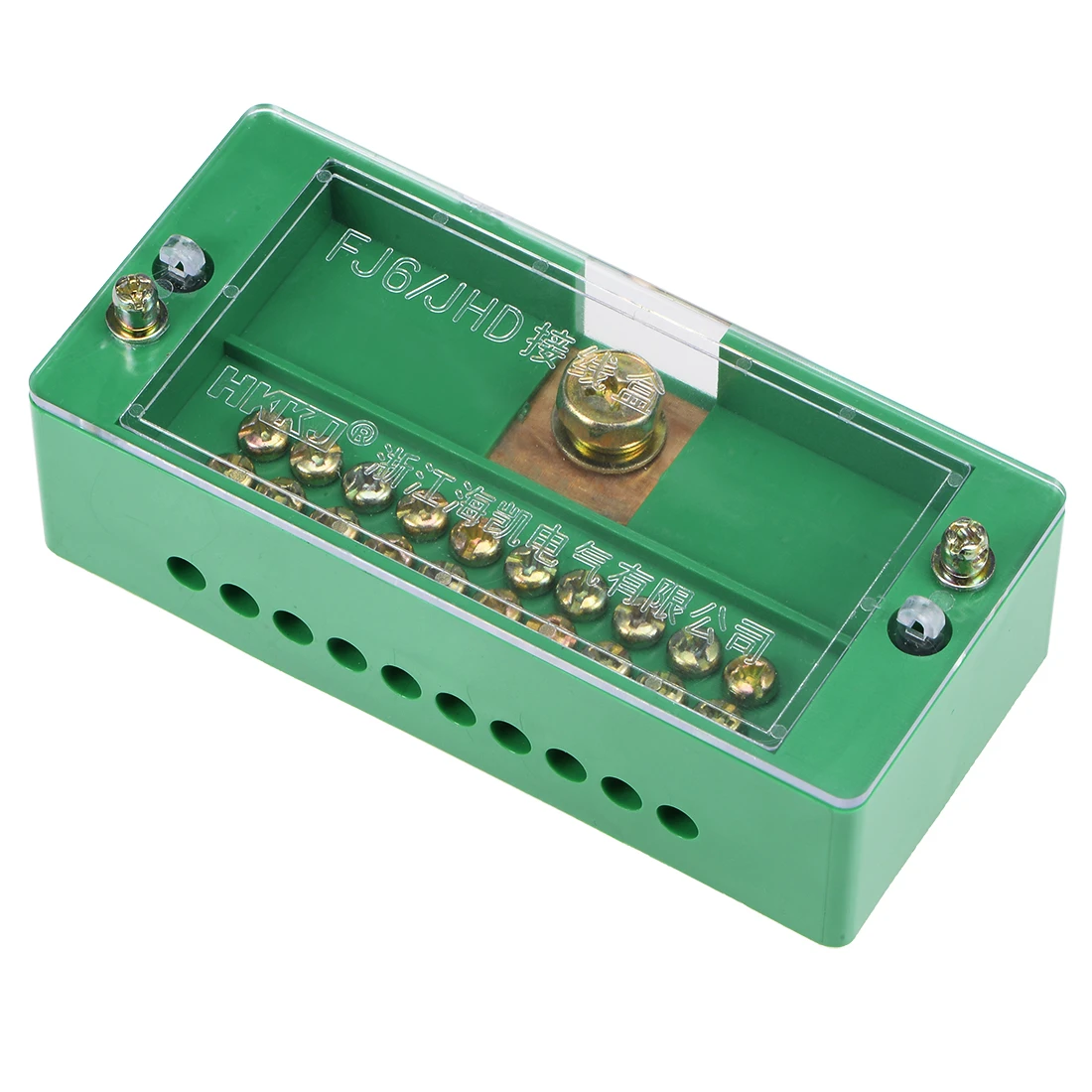 Industrial Electrical uxcell 2 Inlet 16 Outlet Terminal Strip Blocks 660V 150A Single Phase ...