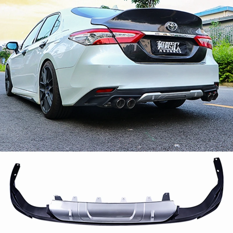 High-Quality-ABS-Paint-2-Outlet-Car-Rear-Bumper-Spoiler-Lip-Auto-Car ...
