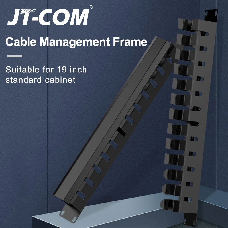 19-inch-Cabinet-12-Stalls-1U-Network-Rack-Cable-Management-12Slot-Metal ...