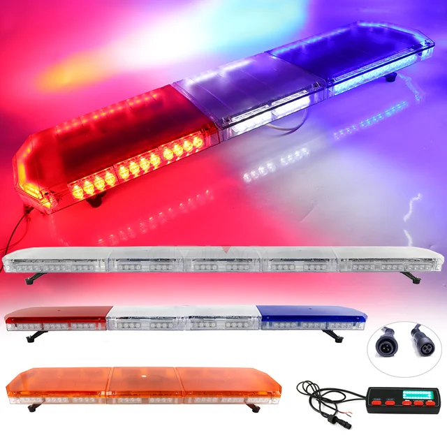 12V-24V 72 -136 LED Emergency Strobe Light Bar Recovery Beacon Wrecker ...
