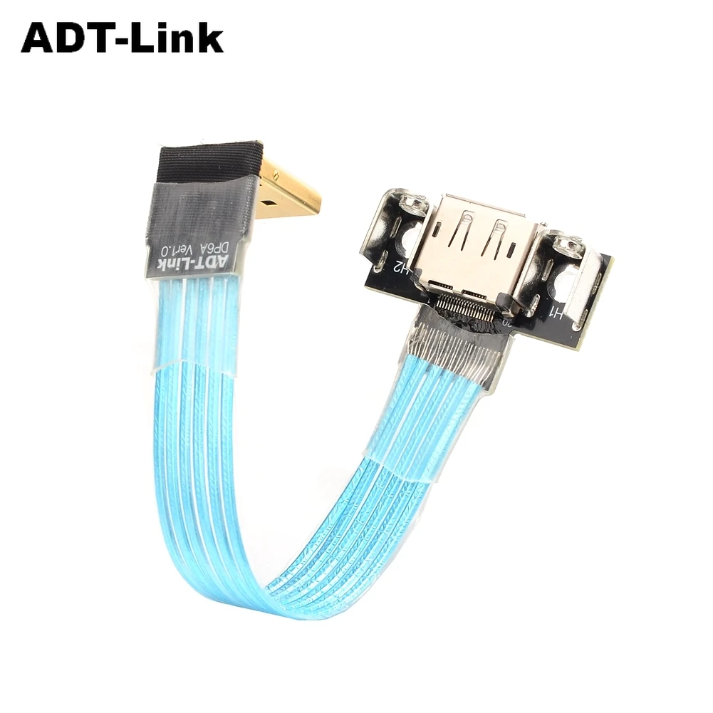Newest Displayport Ribbon Extension Cable Male-Female Flat Metal ...