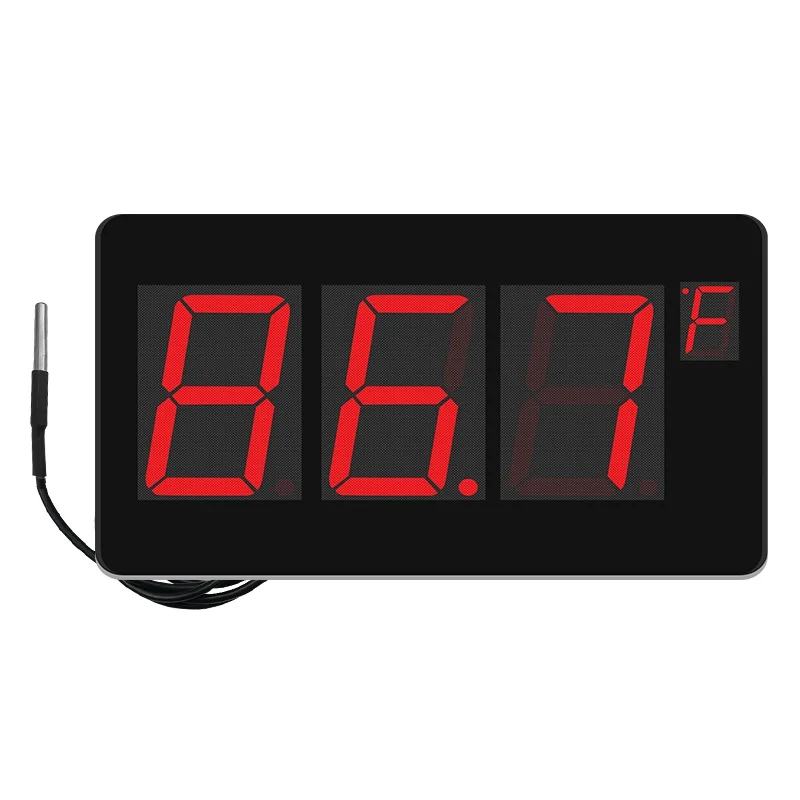 Digital-Wall-Thermometer-Outdoor-With-Temperature-Sensor-C-F-Switch-For ...