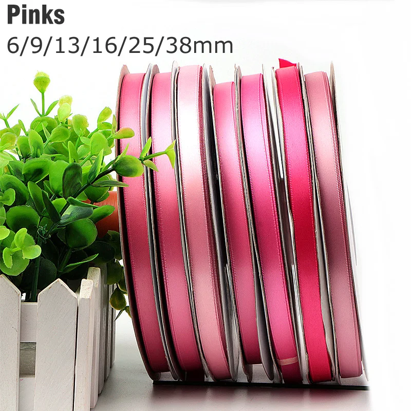 Color Double Face Satin Ribbon | Satin Double Face Ribbon Pink - 6/9/13 ...