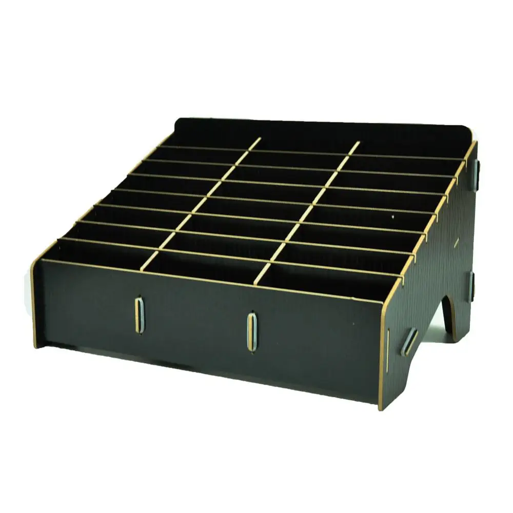 Mobile-Phone-Organiser-24-Grid-DIY-Wooden-Mobile-Phone-Desktop-Storage ...