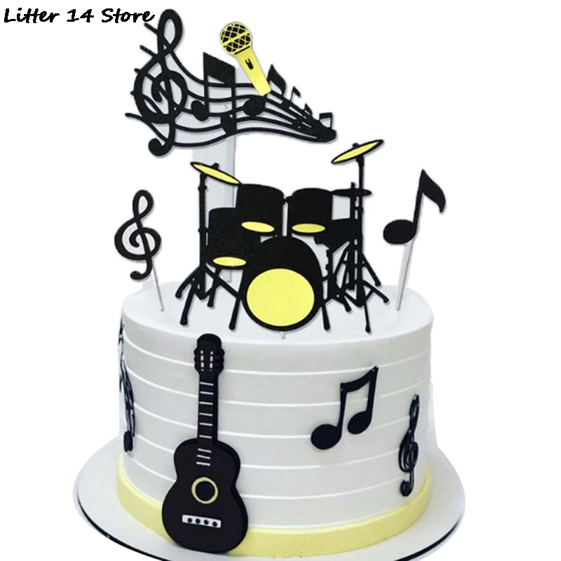 1Set Musical Note Cake Topper