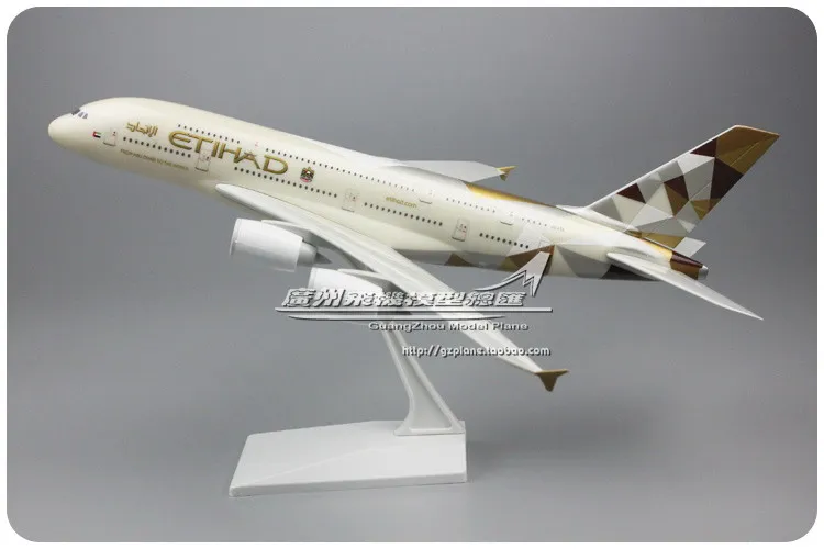 United Arab Emirates UAE Etihad Airways Airbus A380 plastic assembled ...
