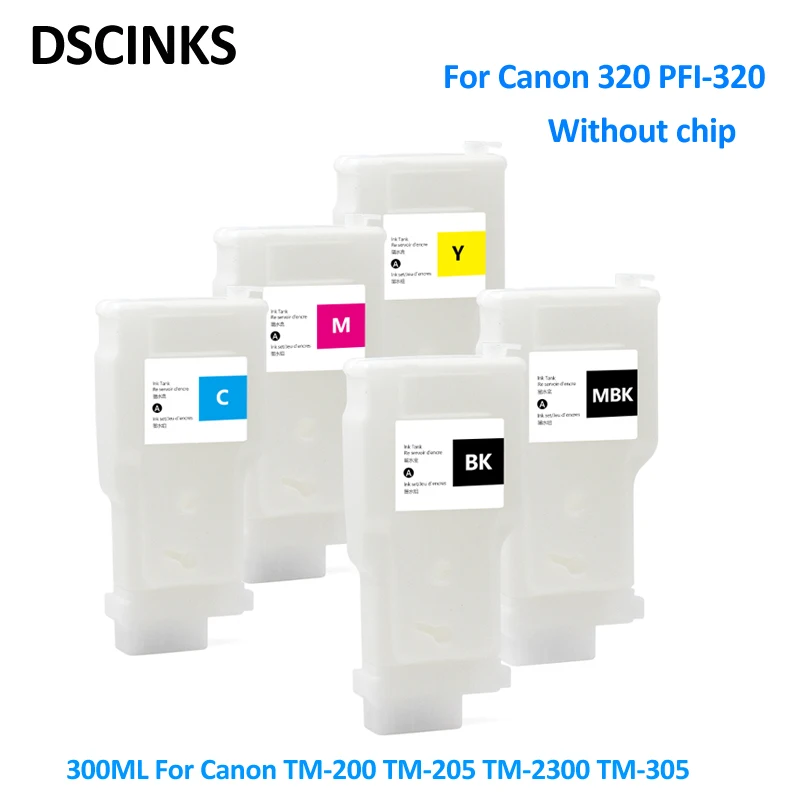 Cartucho de tinta recargable para impresora Canon PFI 320, PFI 320 de ...