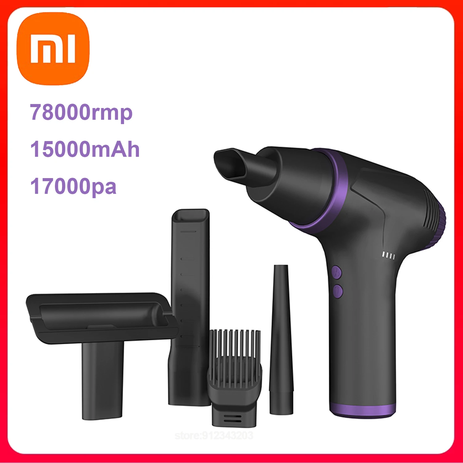 Xiaomi Mijia Wireless Air Duster 78000rpm Dust Blowing Gun Usb ...