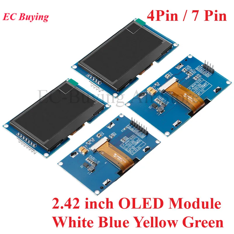 2.42 inch OLED Module 2.42" 12864 Screen LCD LED Display Module 128x64 SSD1309 SPI/IIC I2C ...