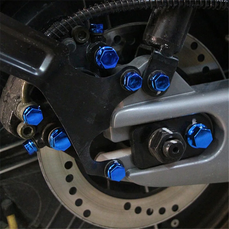 30 Pcs/set Motorcycle Screw Nut Bolt Stopper Decoration 5 Sizes ...