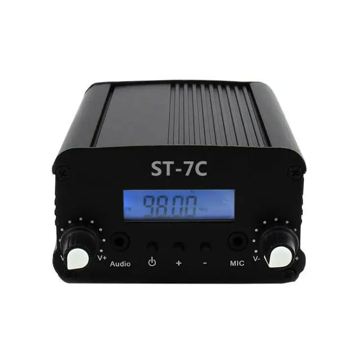 ST-7C-1W-7W-12V-3A-76-108MHZ-Stereo-PLL-FM-Transmitter-Broadcast-Radio ...