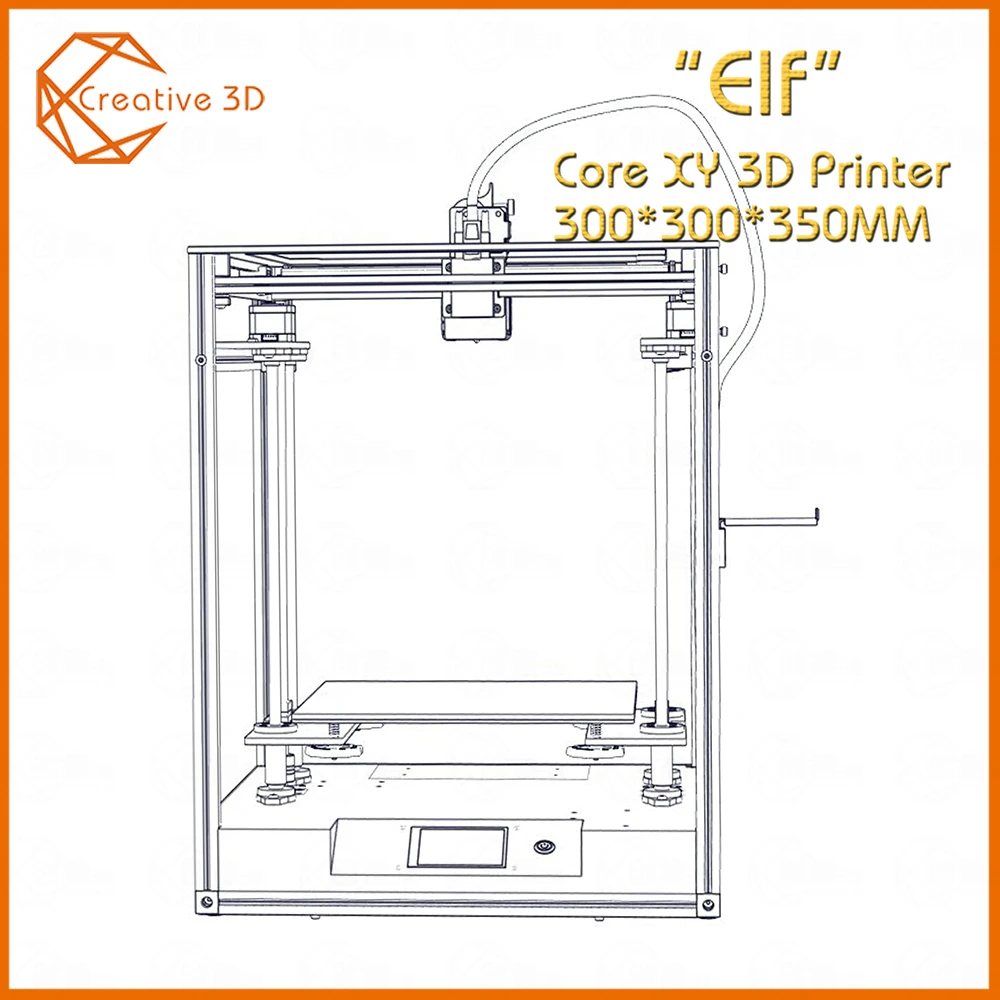 Creative3D CoreXY structure Elf 3D printer,High-precision Aluminium ...