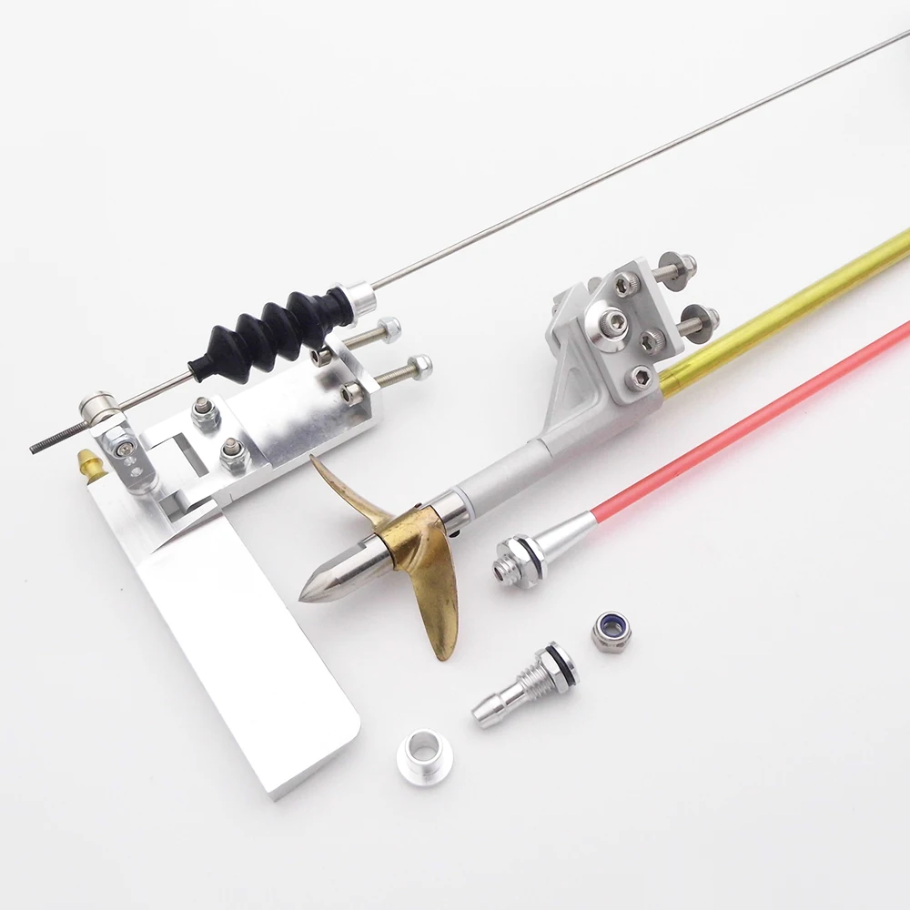 4mm Flexible Drive Cable Shaft Strut + 75mm Steering Rudder + 48mm ...
