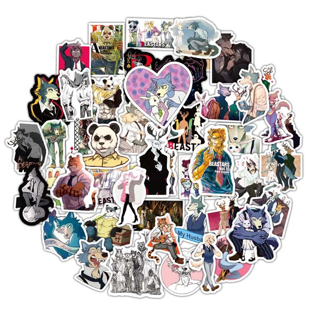 50pcs/set Beastars Stickers Anime Beastars Waterproof Sticker Beastars ...