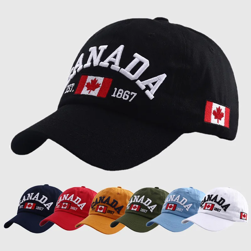 2020 New Fashion Men's Baseball Cap Letter Embroidered Canada Caps ...
