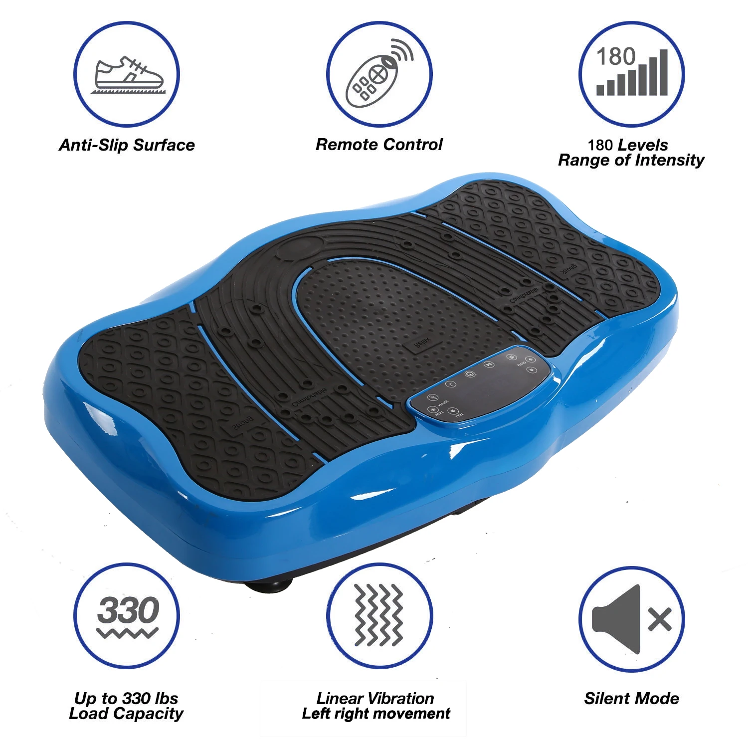 High Quality Vibration Plate Massager Machine With Two Resistance Band ...