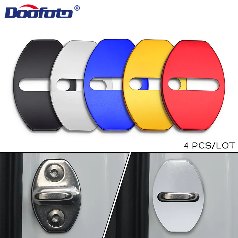Car Styling Door Lock Cover Buckle For Volkswagen Polo VW Golf 7 6 5 ...