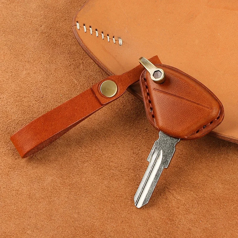 2021-fashion-leather-motorcycle-key-cover-case-protection-keychain-for ...